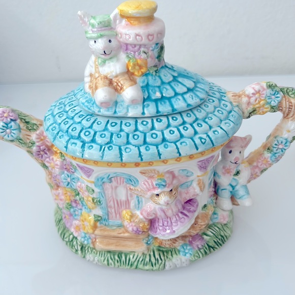 mercuries | Toys | Vintage Mercuries Easter Bunny Rabbit Tea Set Child ...
